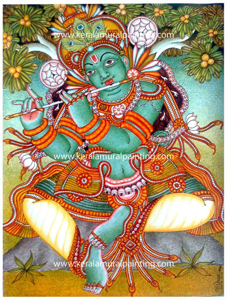 Krishan-Series-4 - Kerala Mural Painting