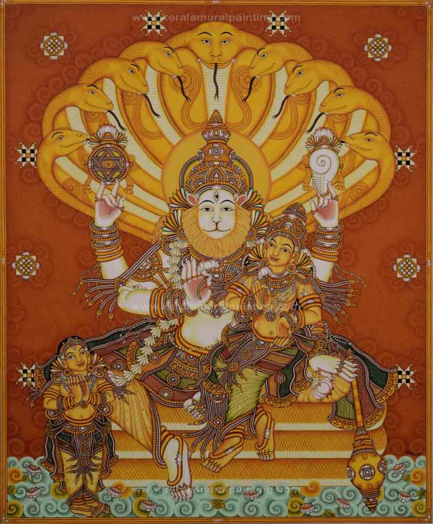 Narasimham - Kerala Mural Painting